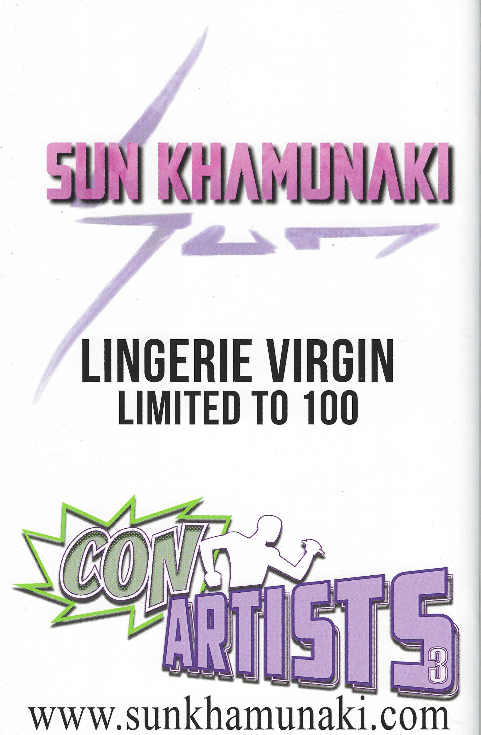 Con Artist #3 Midnight Powler Black Cat Lingerie Virgin cover Sun ...