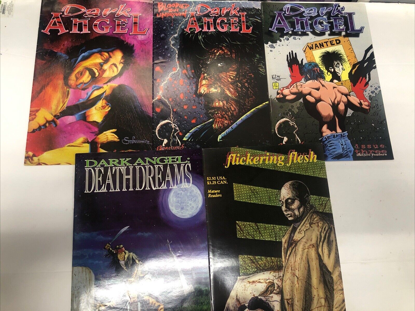 Dark Angel #1-3 (1997) Dark Angel Death Dreams (1993) Flickering Flesh ...