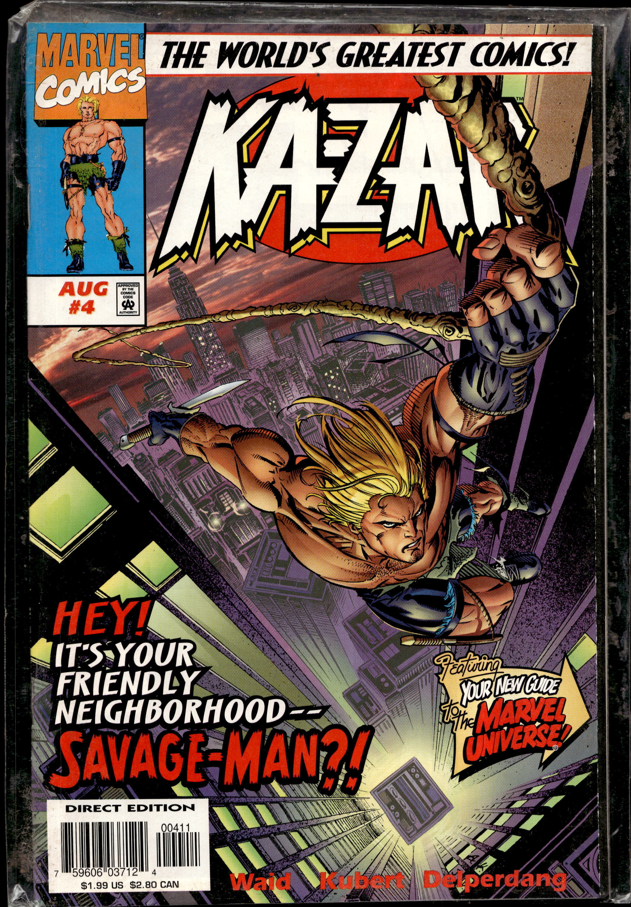 Ka-Zar #4 Direct Edition (1997) Ka-Zar | Comic Books - Modern Age ...