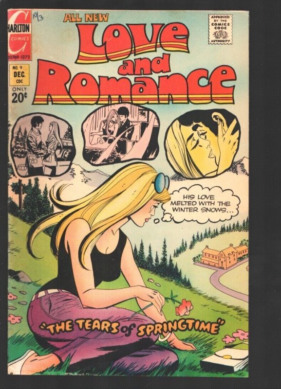 Love and Romance #9 1973-Charlton-Spicy art-Partridge Family pin-up ...
