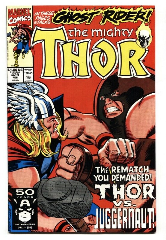THOR #429 comic book-MARVEL-GHOST RIDER VF/NM | Comic Books - Copper ...