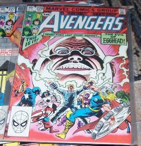 Avengers # 229 1983, Marvel HENRY PYM LAST STAND EGGHEAD +SHE HULK THOR ...