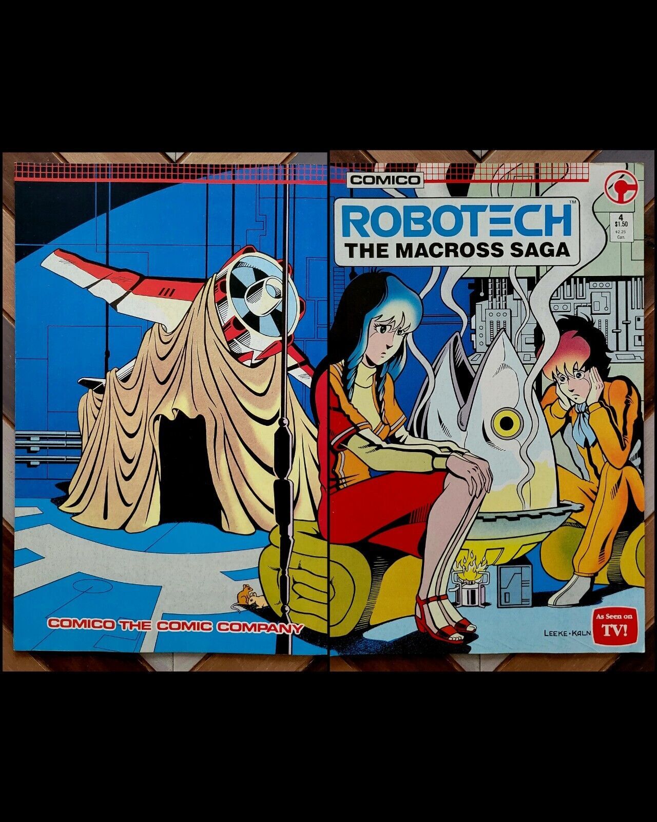 ROBOTECH: The MACROSS SAGA #4 (Comico 1985) Wraparound cover " The Long ...