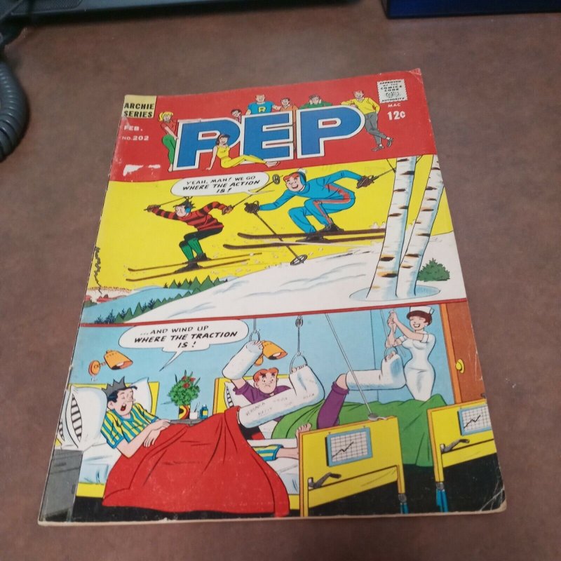 PEP COMICS #202 Archie Series 1967 Betty and Veronica Jughead Reggie ...