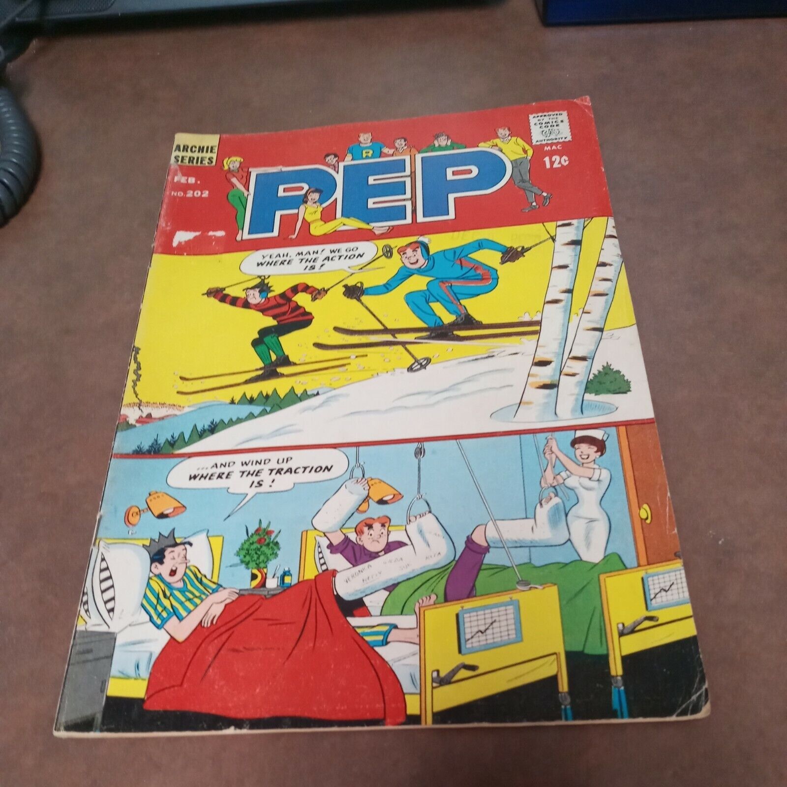 PEP COMICS #202 Archie Series 1967 Betty and Veronica Jughead Reggie ...