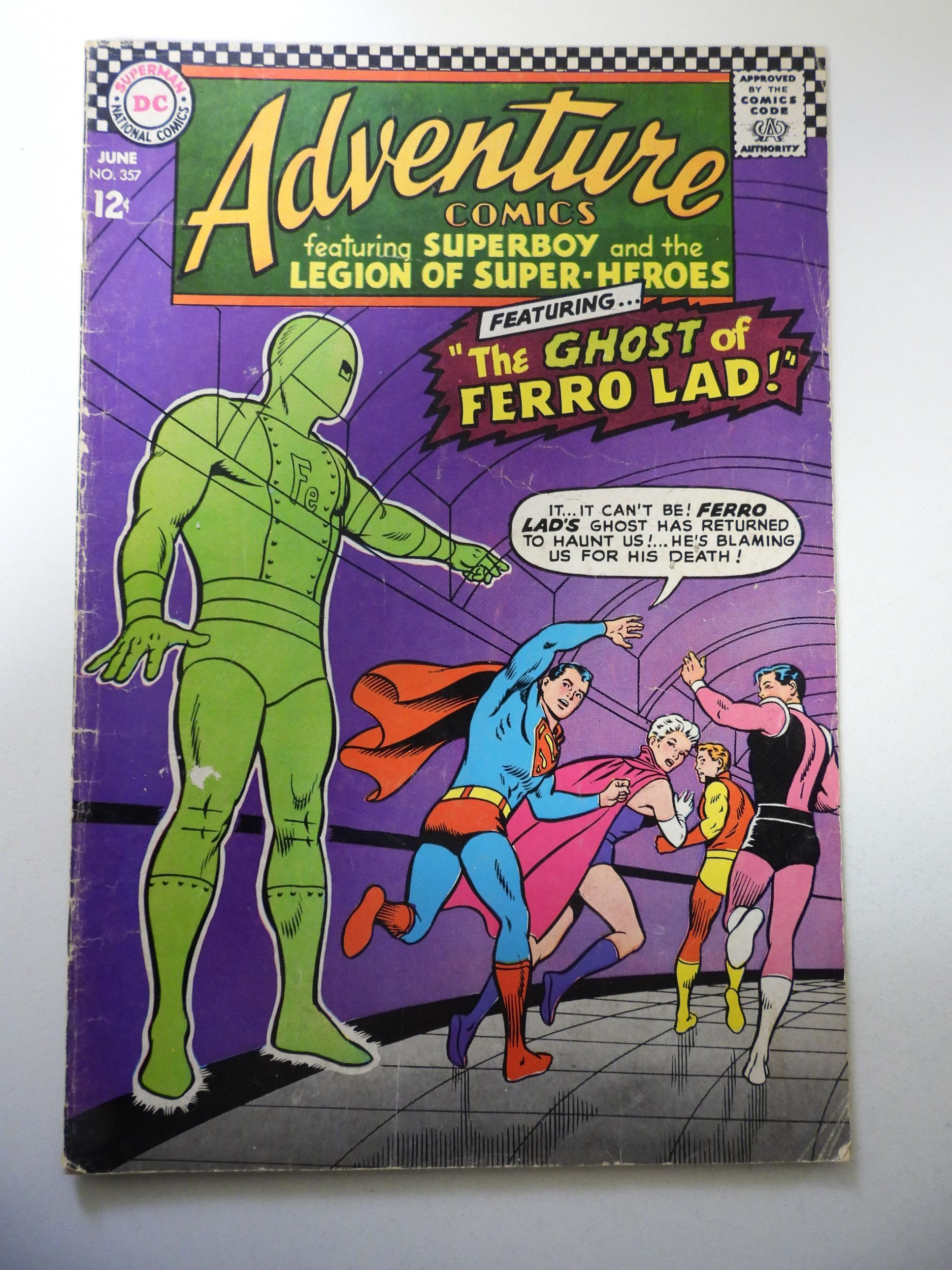 Adventure Comics #357 (1967) GD+ Condition centerfold detached at 1 ...