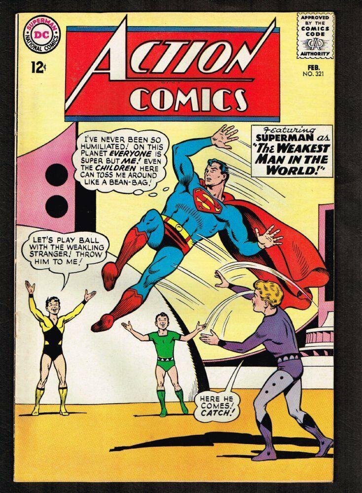 Action Comics #321 - Superman as the Weakest Man in the World - 1965 ...