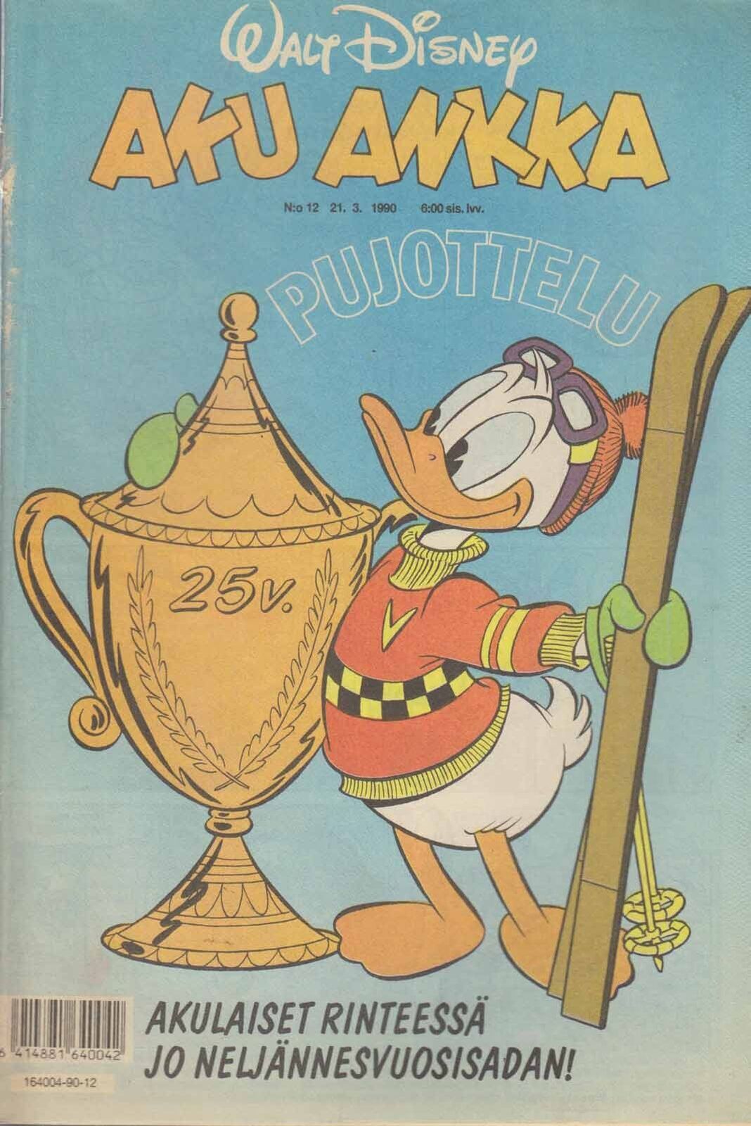 Walt Disney's Aku Ankka (1990) #12 VG; Sanoma | low grade comic - we ...
