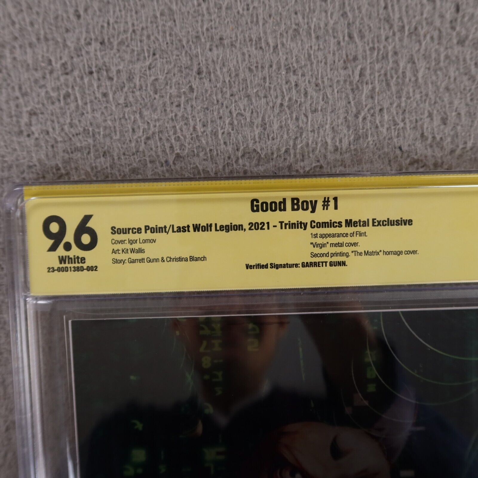 Good Boy #1 Virgin Metal Igor Lomov Matrix Homage Garrett Gunn SS 2021 ...