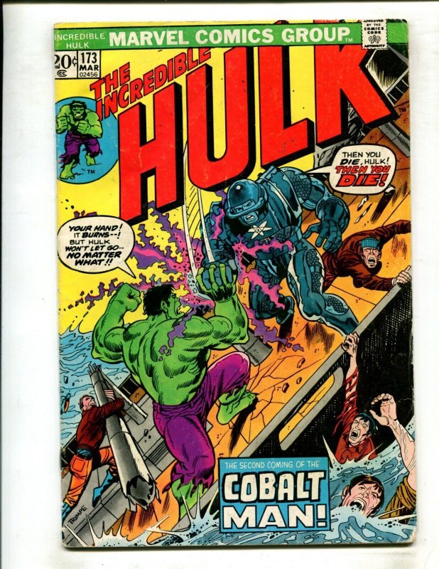 Hulk #173 (3.0) Cobalt Man!! 1974 | Comic Books - Bronze Age, Marvel ...