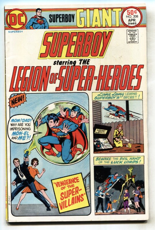 Superboy and the Legion of Super-Heroes #208-1st Crav Nah-DC comic book ...