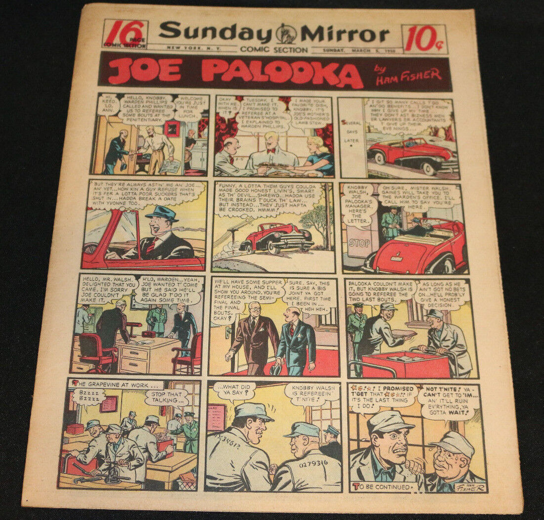 1950 Sunday Mirror Weekly Comic Section March 5th (VF) Superman Inside ...