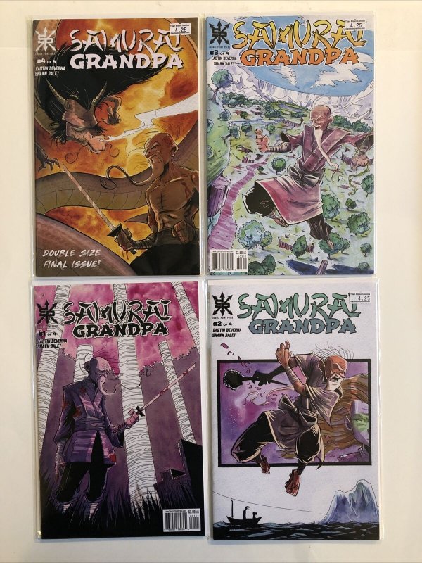 SAMURAI GRANDPA #1 2 3 4 (of 4) 1st print set SOURCE POINT PRESS Eastin ...