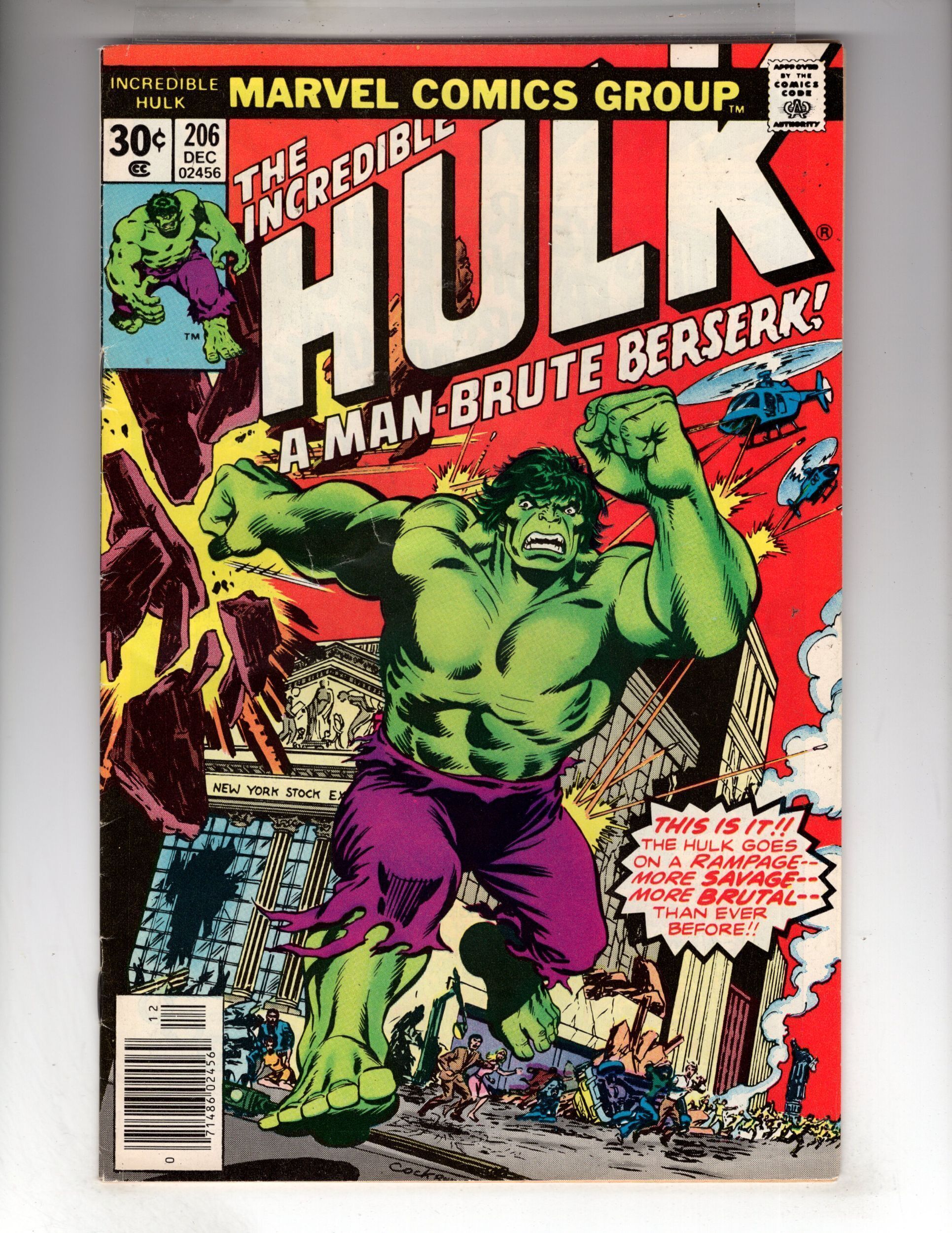 The Incredible Hulk #206 (1976) A MAM-BRUTE BERSERK! / ECA11x | Comic ...