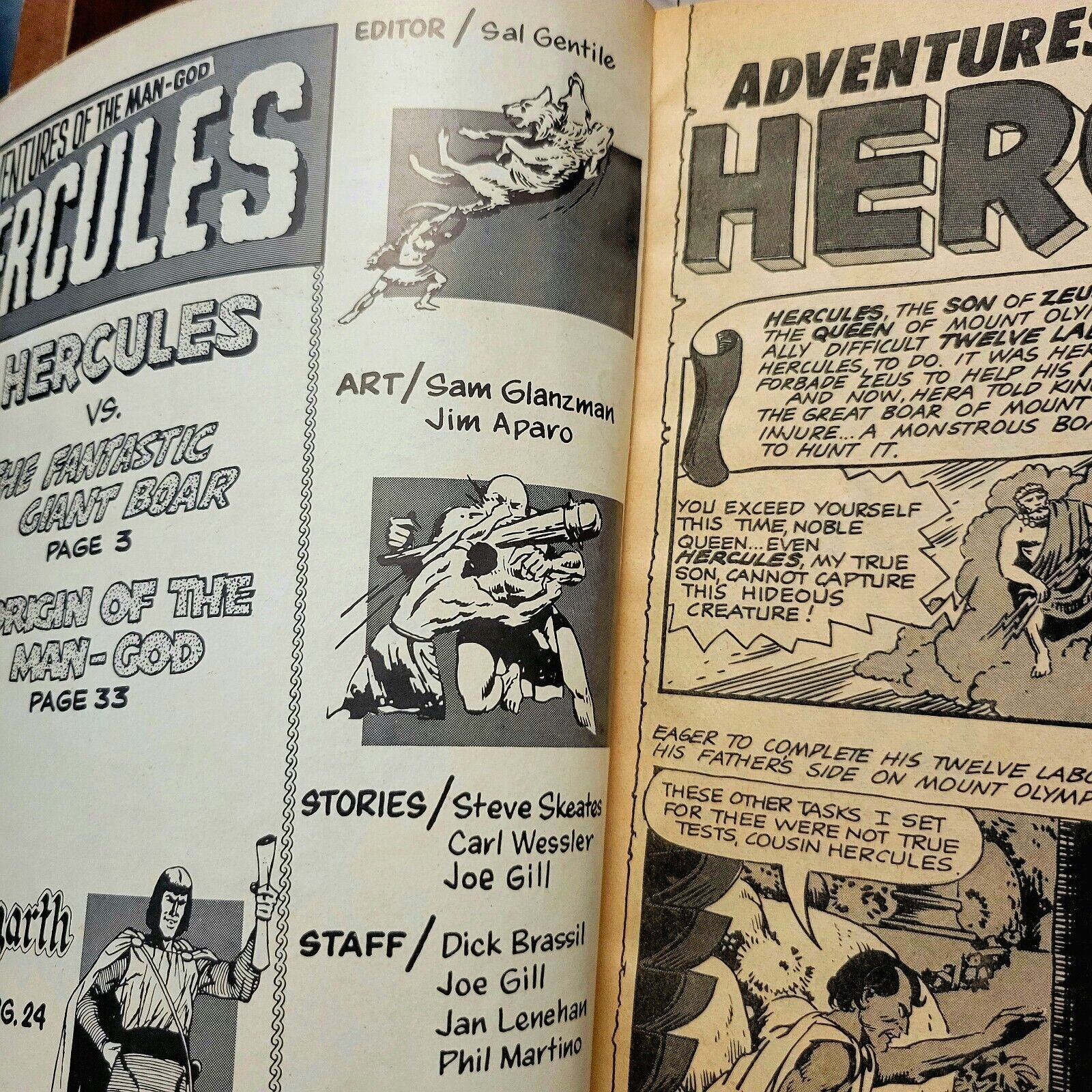 Hercules #8 VG (1968 Charlton) Magazine Jim Aparo Art + THANE Steve ...