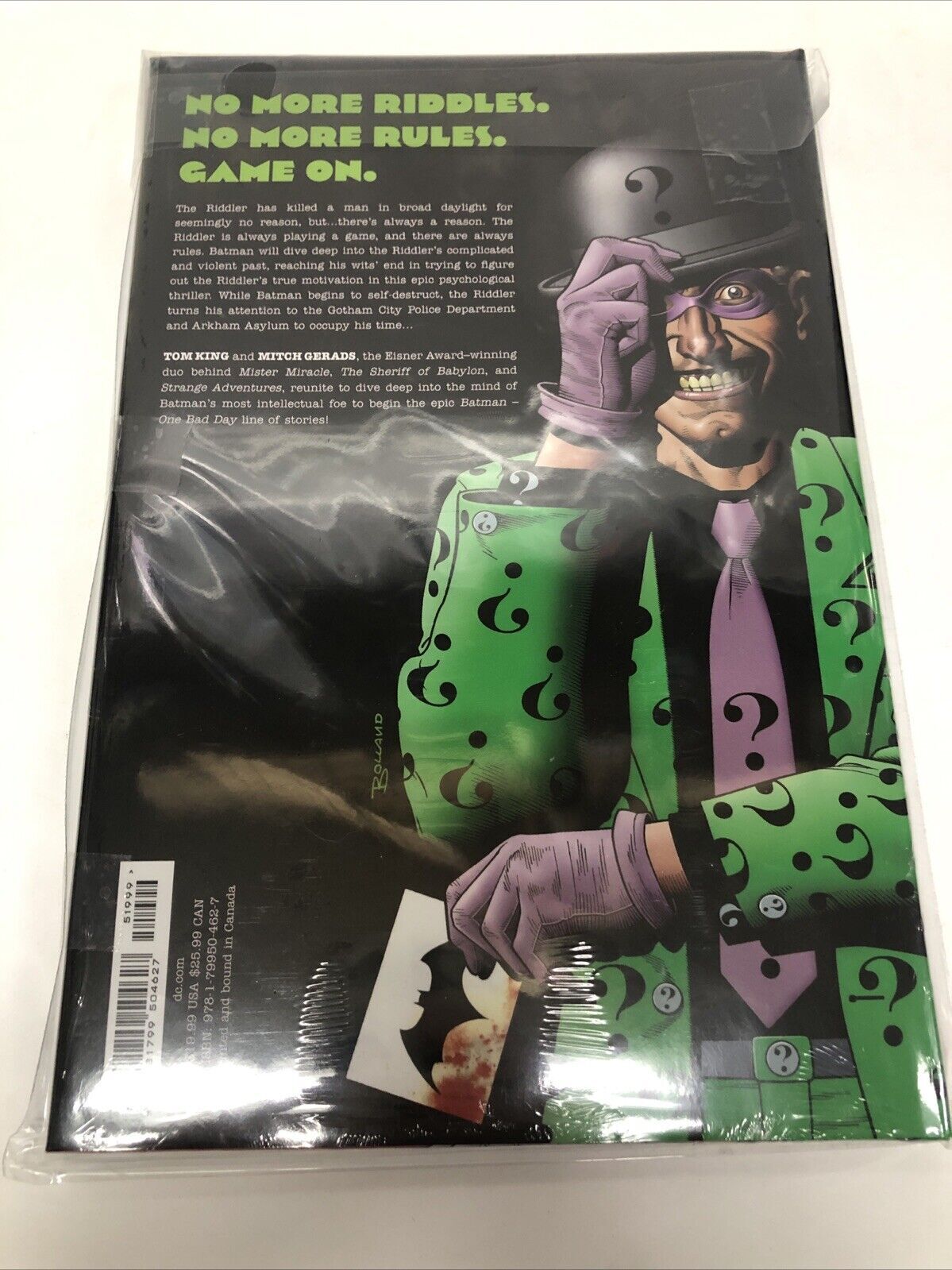 Batman One Bad Day The Riddler (2024) HC • DC Comics • Tom King • Mitch ...
