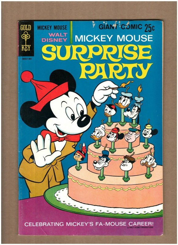Walt Disney Mickey Mouse Suprise Party #1 Gold Key 1968 Donlad Duck VG ...