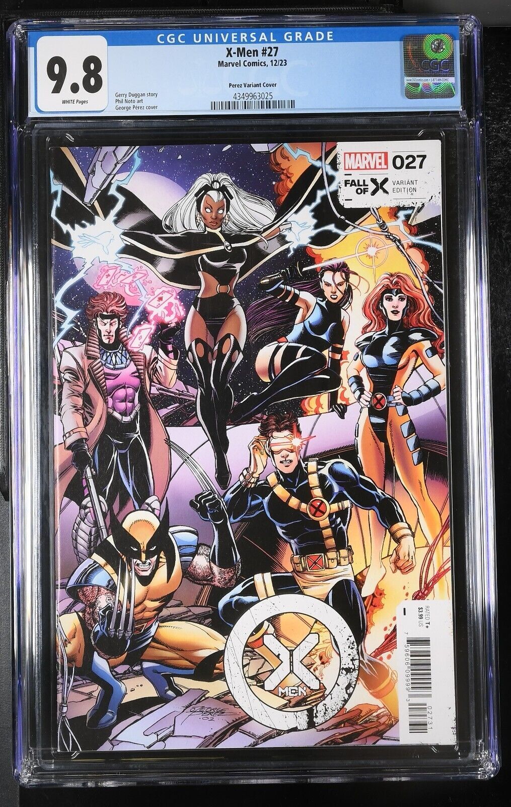 X-Men #27 CGC 9.8 George Perez Variant Cover Marvel 2023 Psylocke Storm ...