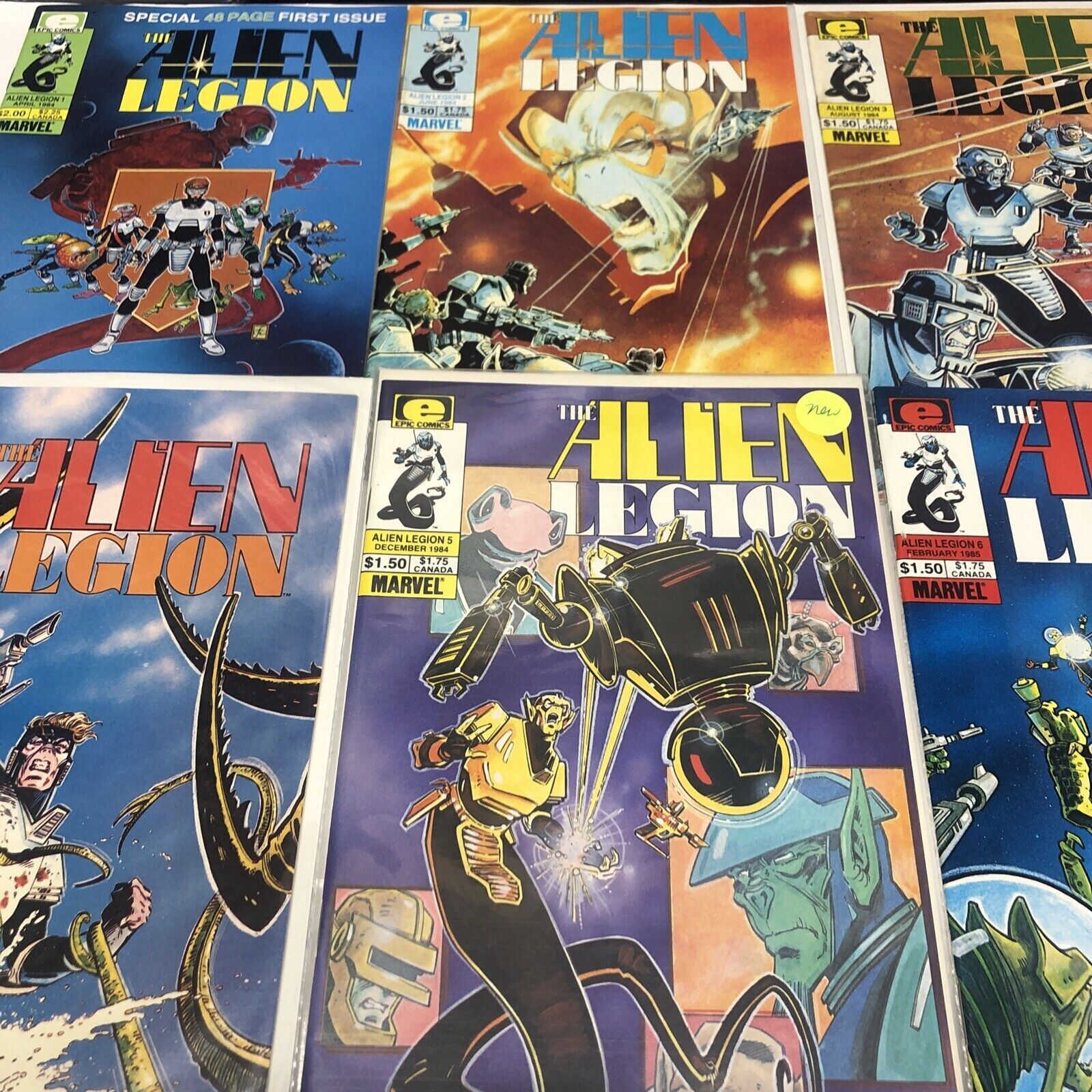 The Alien Legion (1985) Set # 1-20 • Marvel Universe • Epic Comics ...