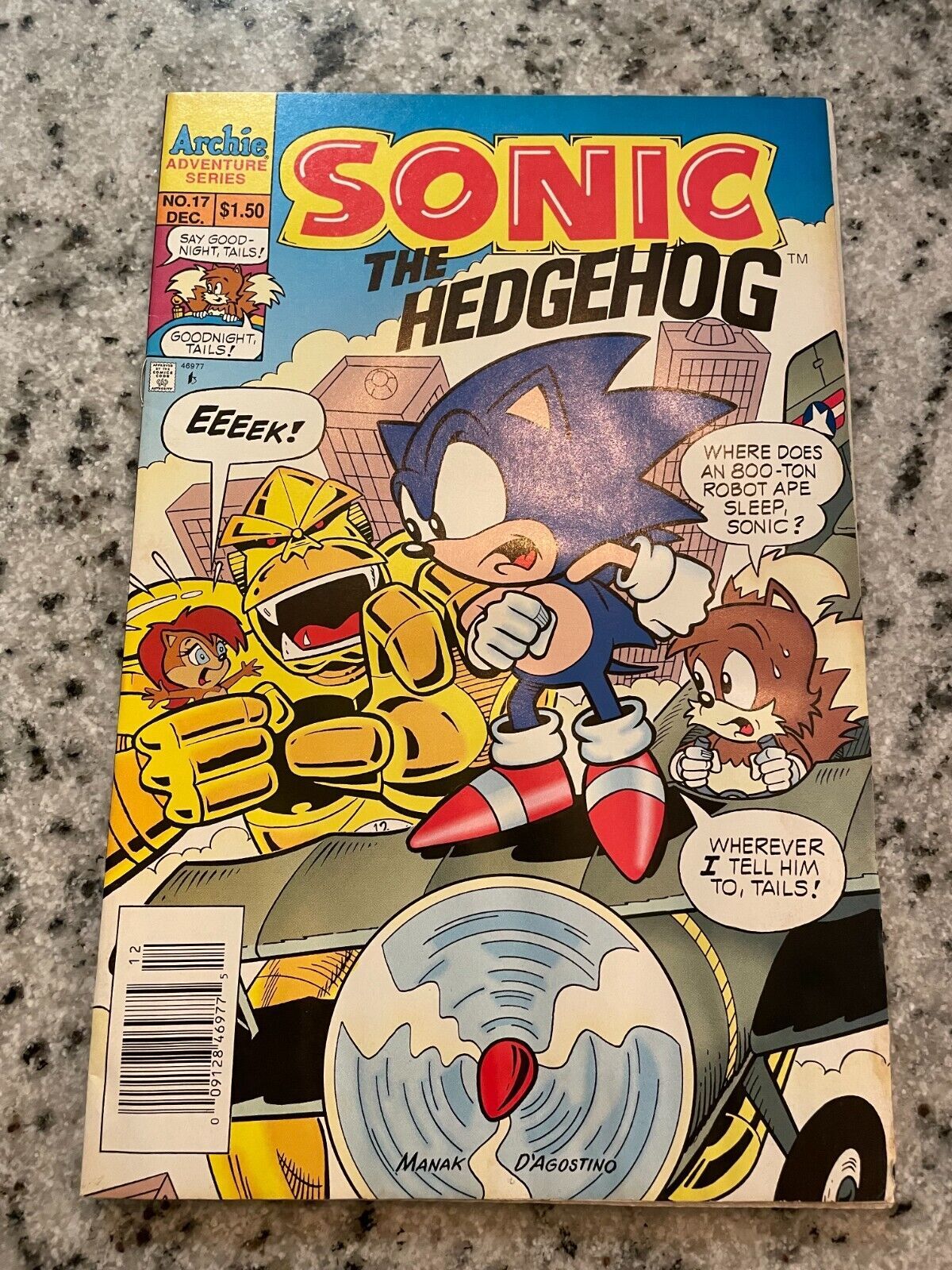 Sonic The Hedgehog # 17 VG/FN Archie Adventure Series Comic Book ...