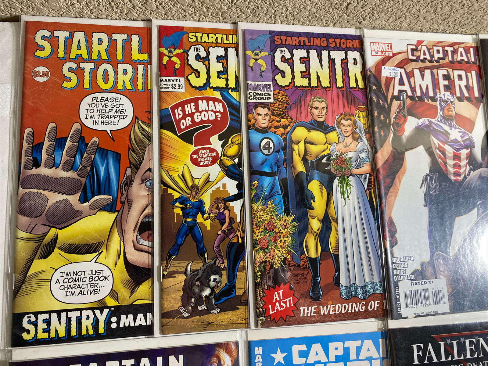 Captain America New Avengers Lot Blank Sketch Cover Fallen Son Sentry ...