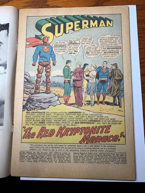 Action Comics #283 (Dec 1961, DC) 5.0 VG/FN | Comic Books - Silver Age ...