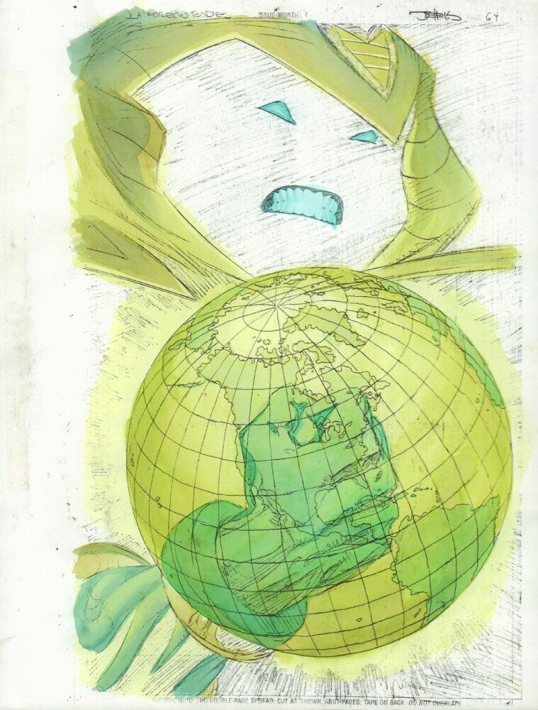 JLA: Foreign Bodies #1 p.64 Color Guide Art - Kobra End Page by John ...