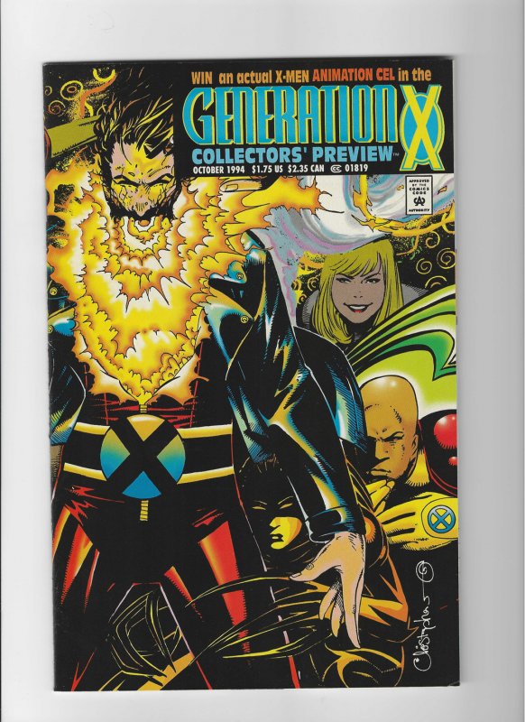 Generation X: Collector's Preview #1-Marvel 1994-Combine Ship | Comic ...