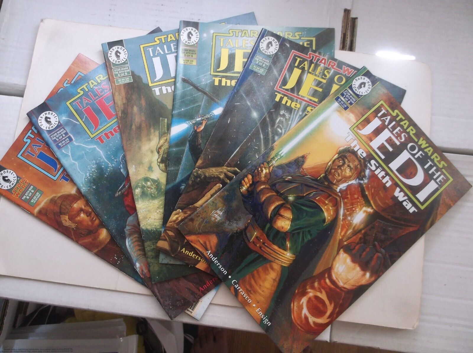 Dark Horse: Star Wars: Tales of the Jedi: the Sith WAR #1-6, Complete ...