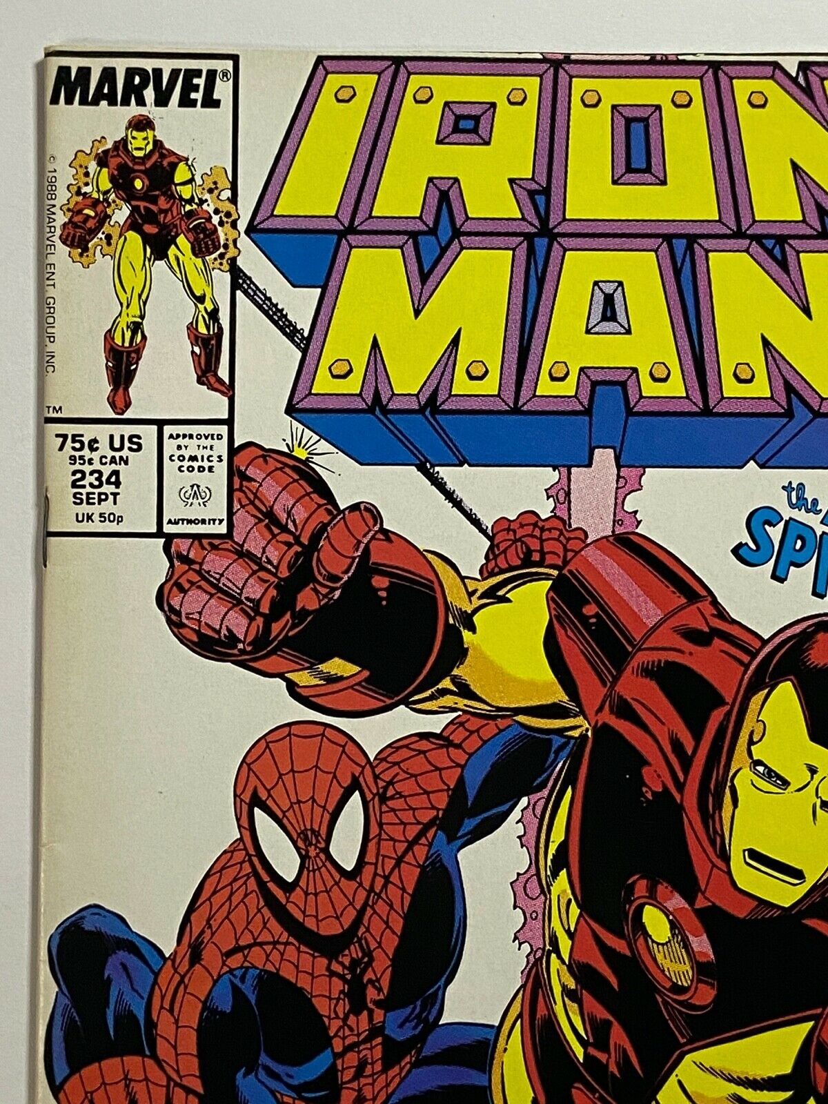 Iron Man #234 Cameo Appearances of Jim Rhodes & Kathy Dare 1988 Marvel ...