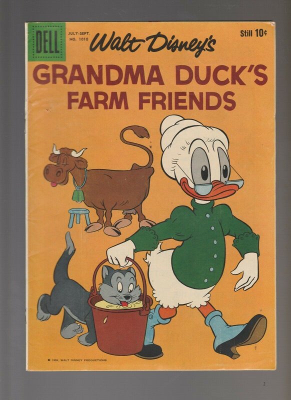 1959 Walt Disney's GRANDMA DUCK'S Farm Friends #1010 VG 4.0 Dell Comics ...