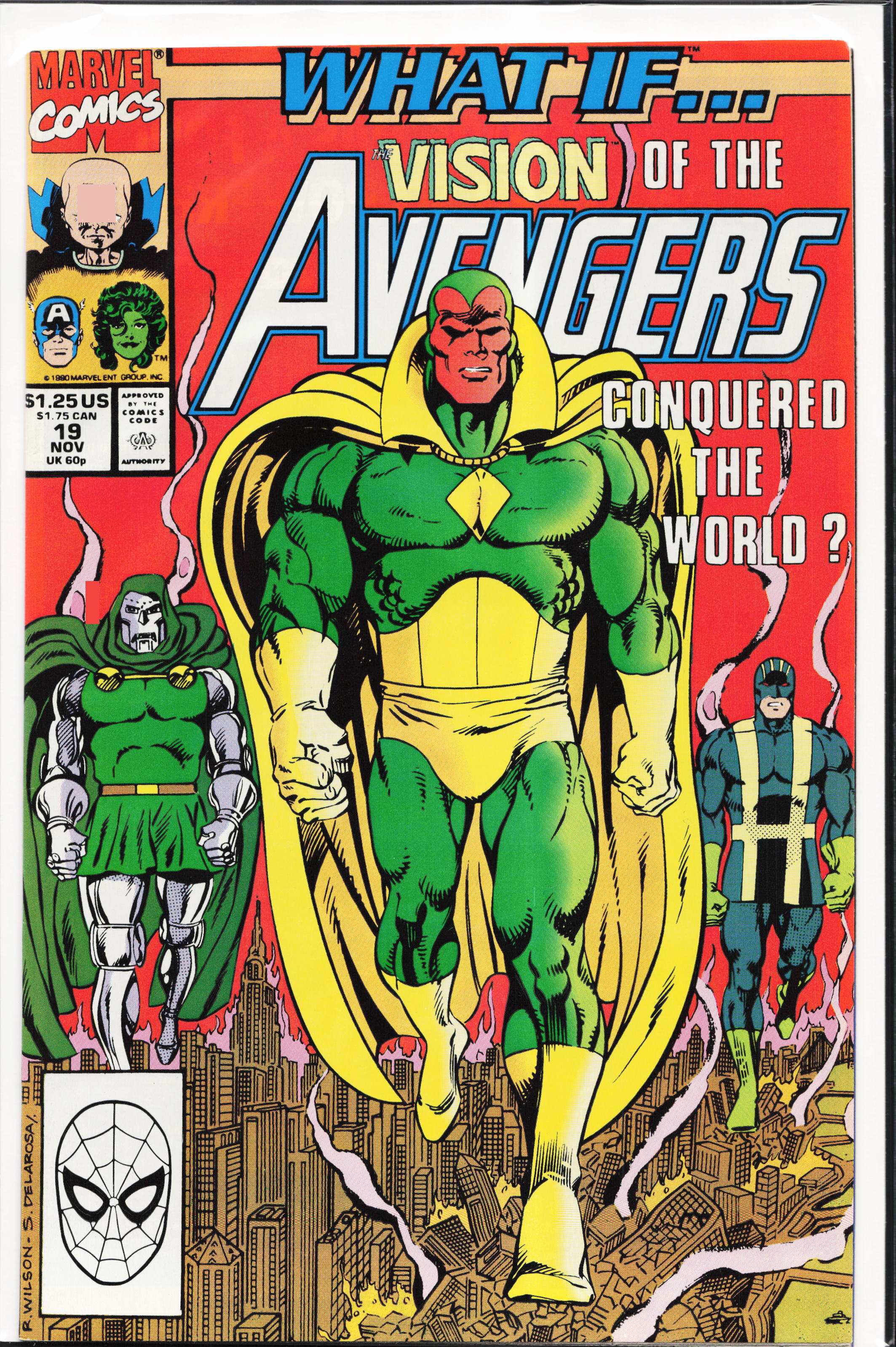 What if...? #19 (1990) Vision | Comic Books - Copper Age, Marvel ...