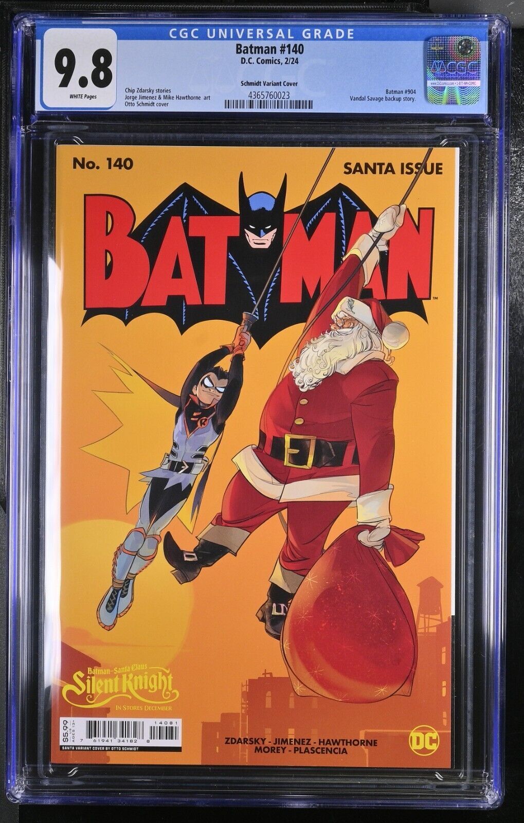 Batman #140 CGC 9.8 Santa Claus Batman 1 1939 Homage Cover DC 2023 ...