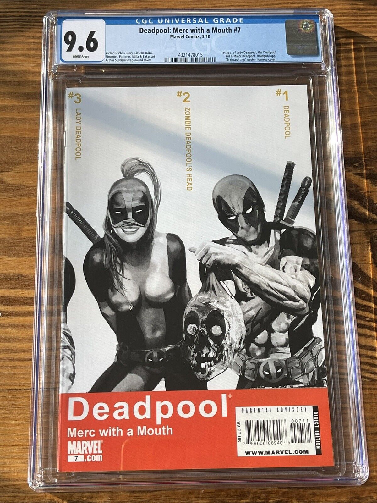 Deadpool Merc with a Mouth #7 CGC 9.6 1st App of Lady Deadpool Kid Pool ...