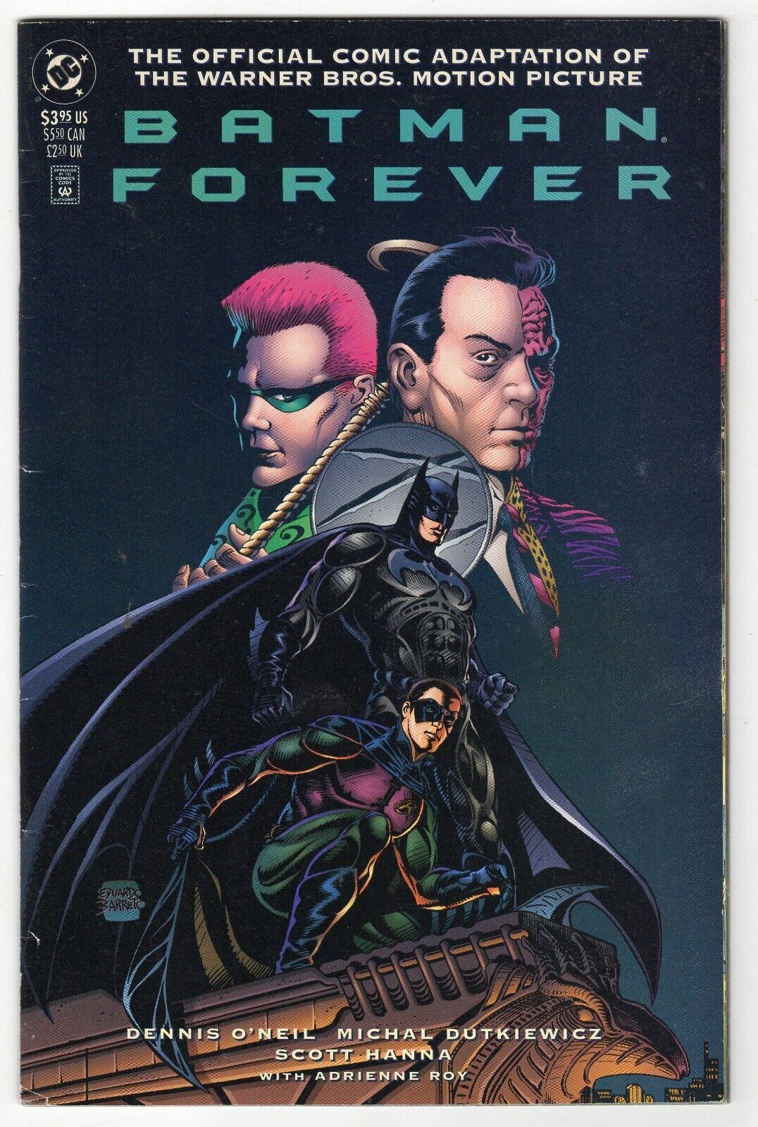 Batman Forever Movie Adaptation #1 VINTAGE 1995 DC Comics Jim Carrey ...
