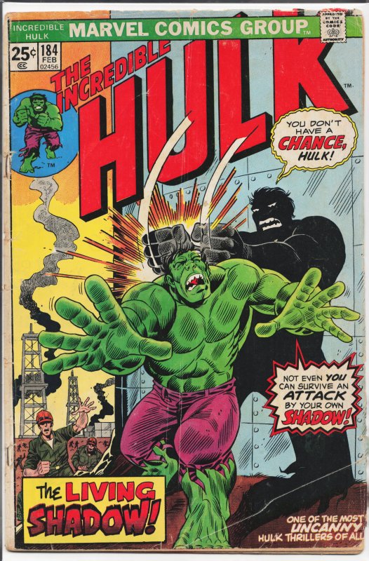 The Incredible Hulk #184 (1975) Hulk | Comic Books - Bronze Age, Marvel ...