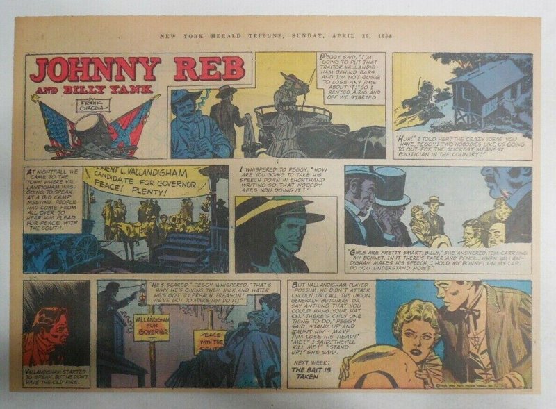 Johnny Reb Sunday by Frank Giacoia & Jack Kirby from 4/20/1958 Half ...