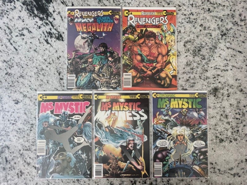 5 Continuity Comic Books Ms Mystic 2 3 4 + Revengers 4 6 Megalith Armor ...