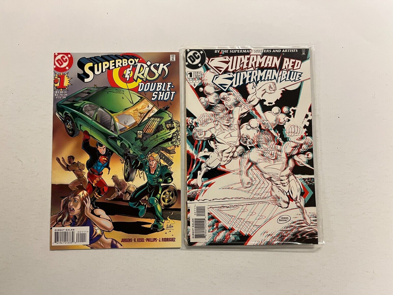 3 DC Comics Superman Blue #1 Superboy & Risk #1 Supergirl & Prysm #1 92 ...