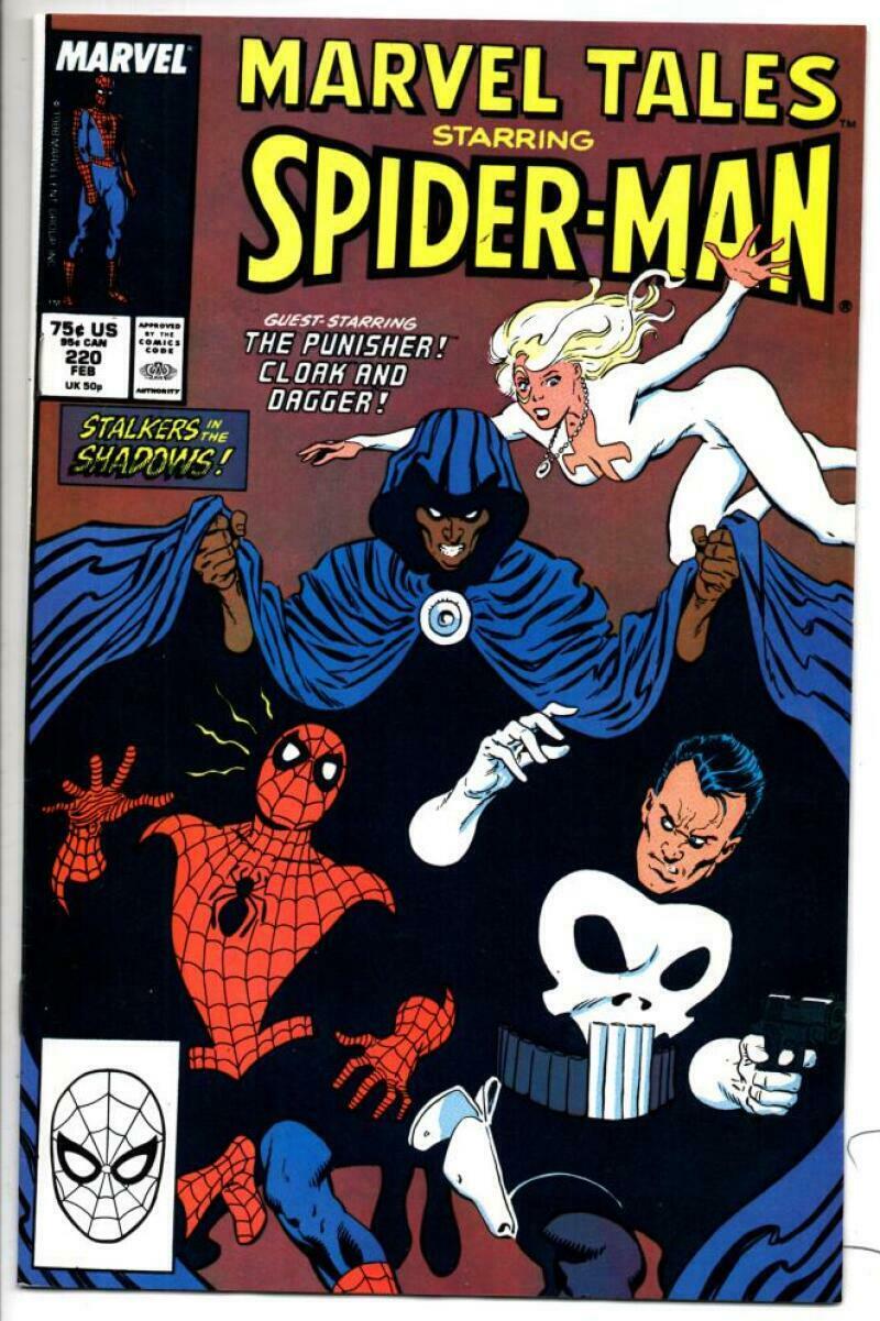 MARVEL TALES #220, VF/NM, Spider-Man Punisher Cloak Dagger 1964 1989 ...