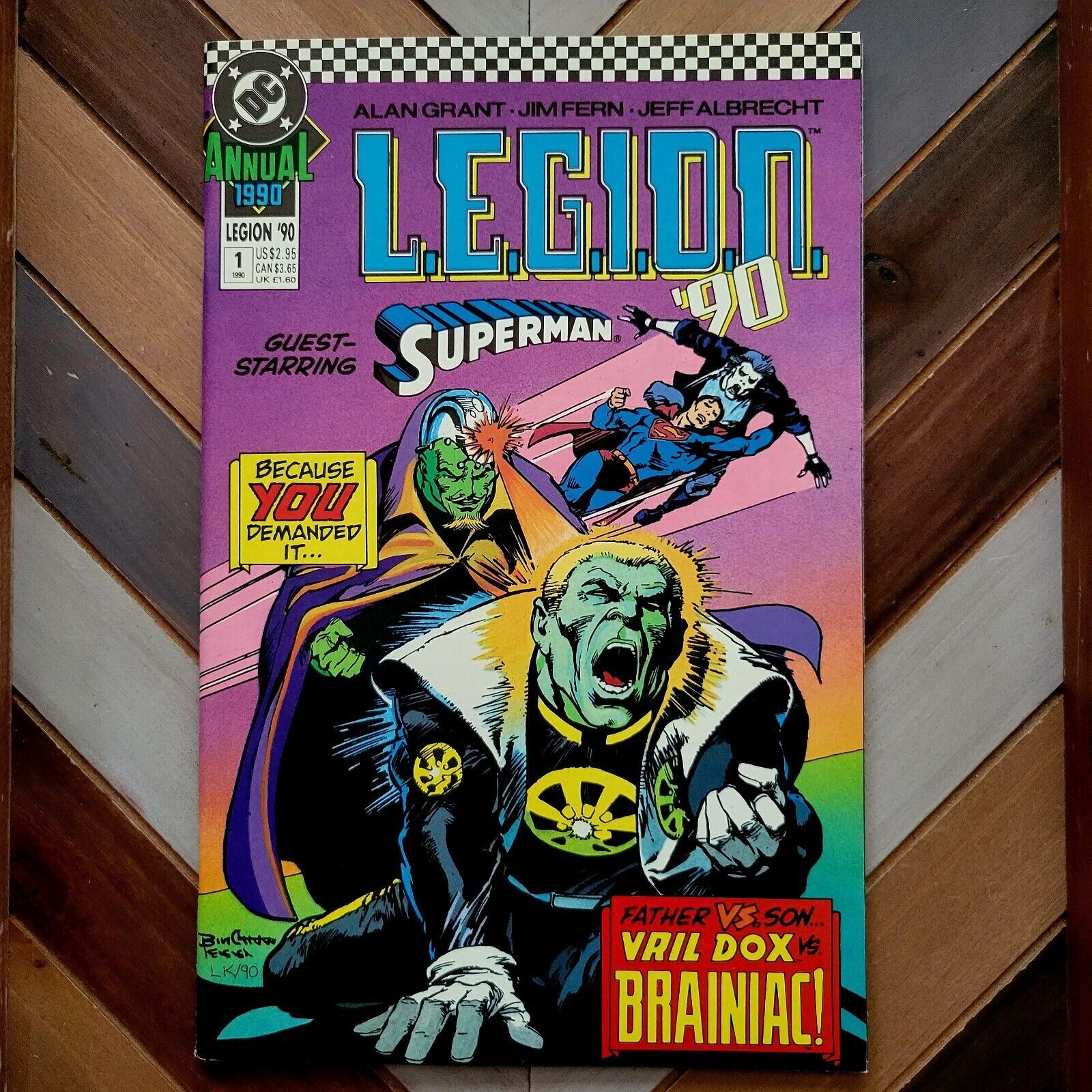 LEGION #1 Annual (DC 1990) VRIL DOX Legionnaires + SUPERMAN & LOBO ...