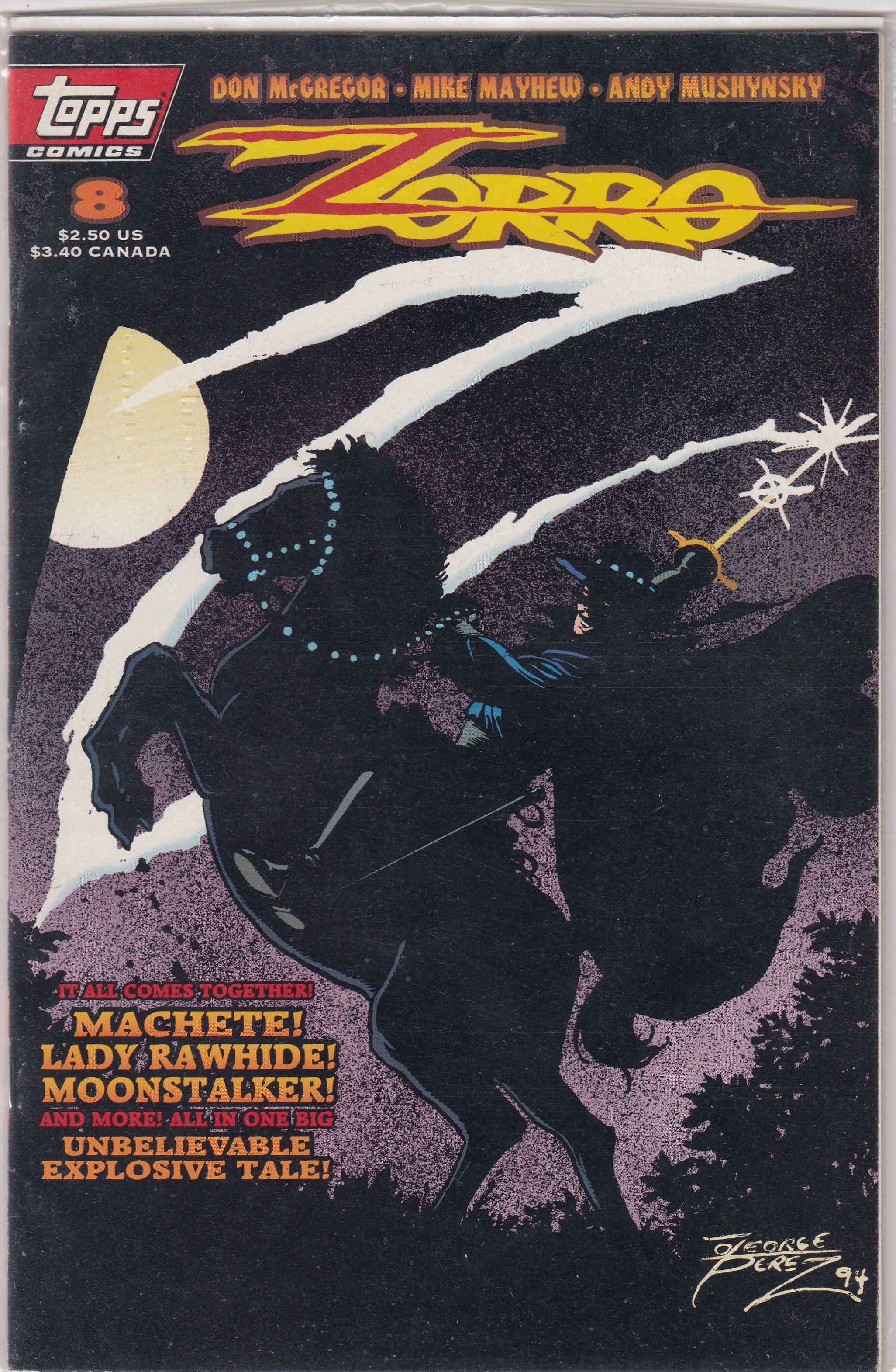 Zorro #8 (1994) | Comic Books - Modern Age, Topps, Zorro, Westerns ...