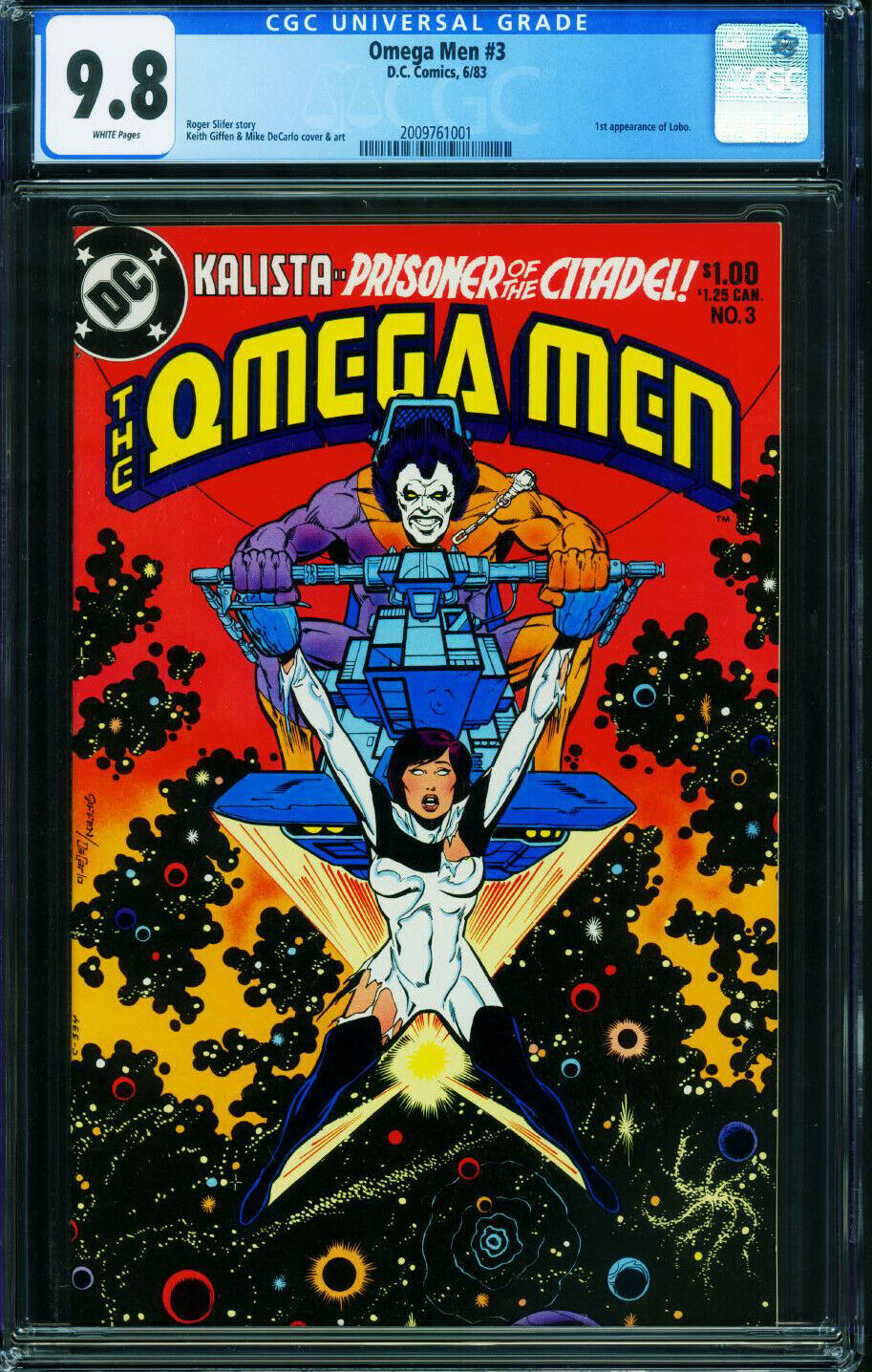 Omega Men #3 CGC 9.8 1st Lobo DC 1983 2009761001 | Comic Books - Bronze ...