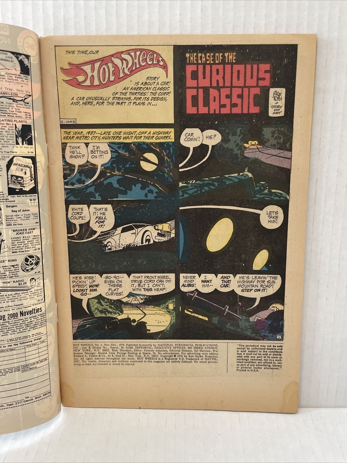Hot Wheels #5 1970 DC | Comic Books - Bronze Age, DC Comics / HipComic