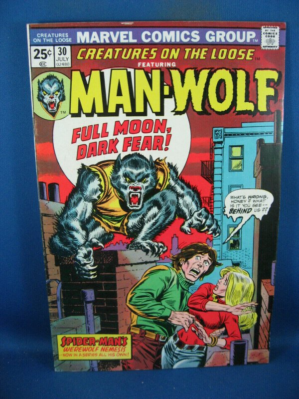 Creatures on the Loose 30 VF+ Morbius MAN Wolf First Agent Stroud 1974 ...