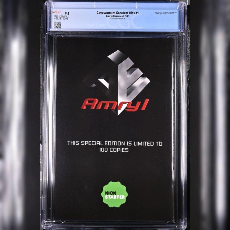 Cavewoman: Greatest Hits #1 Amryl/Basement Spektra3DX Variant Cvr H CGC ...