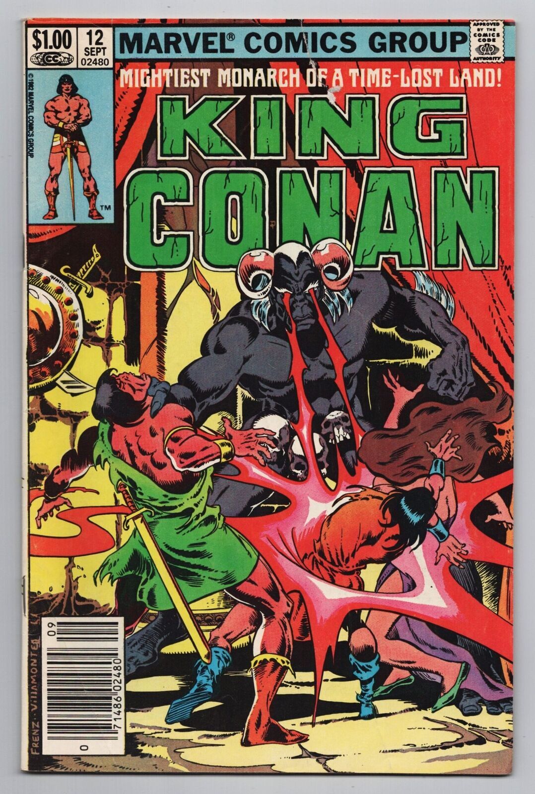 King Conan #12 The Tombs Under Tarantia (Marvel, 1982) GD/VG | Comic Books - Bronze Age, Marvel ...