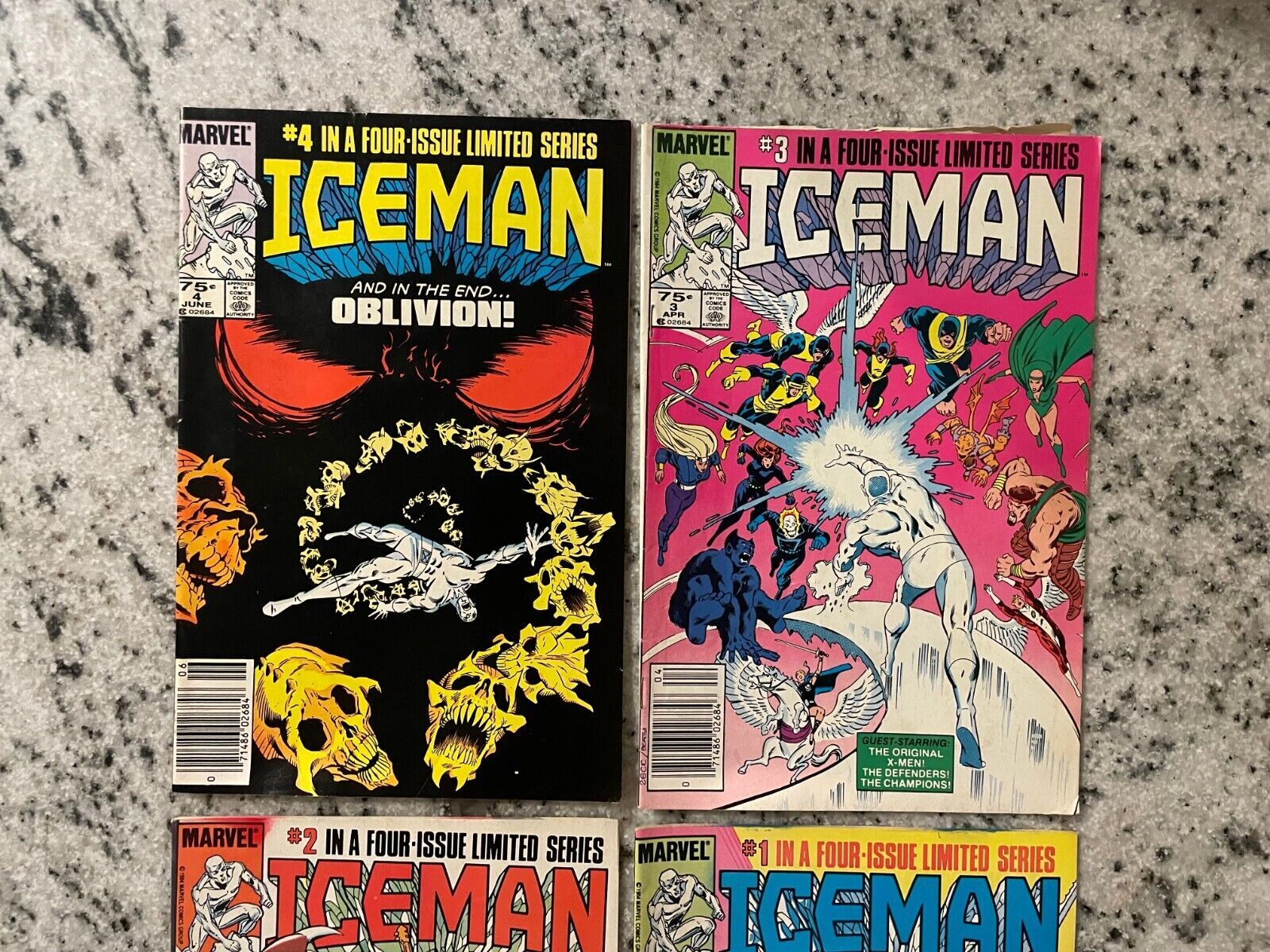 Iceman Complete Marvel Comics LTD Series # 1 2 3 4 X-Men Wolverine ...