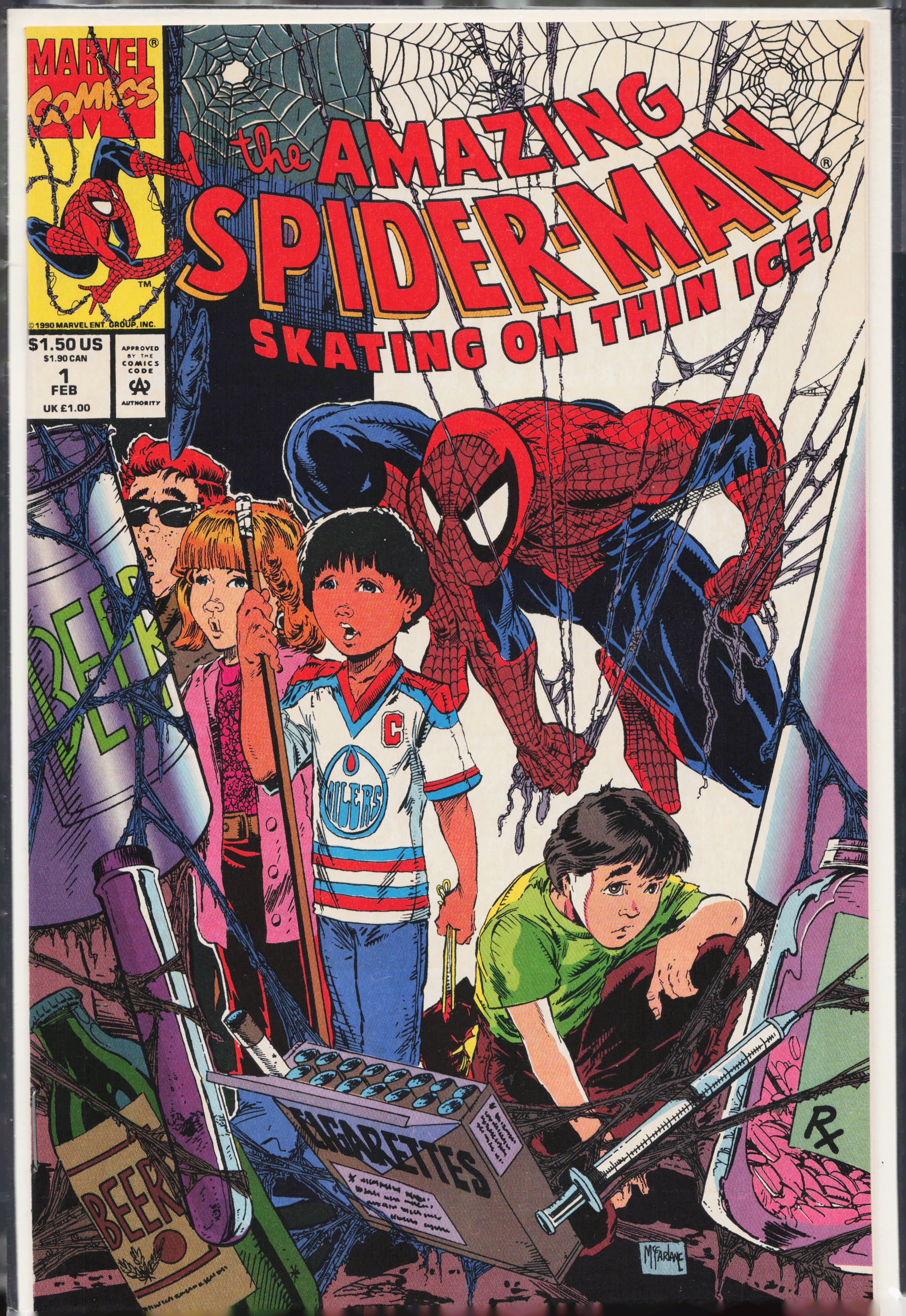 The Amazing Spider-Man: Skating on Thin Ice (1990) Spider-Man | Comic ...