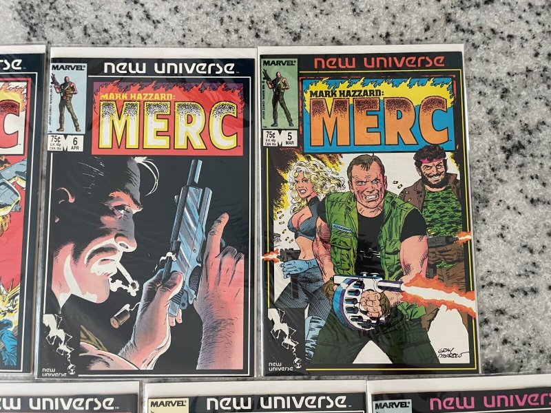 Lot Of 7 Mark Hazzard: Merc Marvel New Universe Comic Books # 1 2 3 4 5 ...